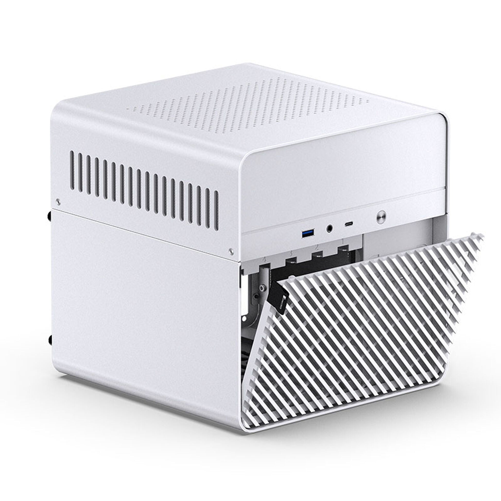 Jonsbo N2 White Aluminium NAS Mini-ITX PC Case — Computer Orbit