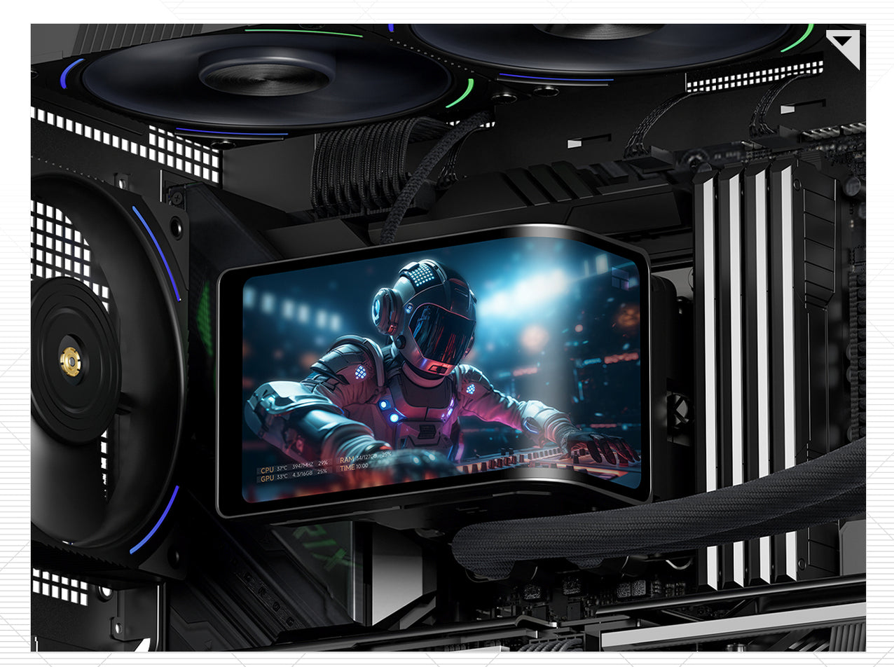 Thermalright Wonder Vision 360 Turbo ARGB Black OLED AIO Liquid Cooler ...