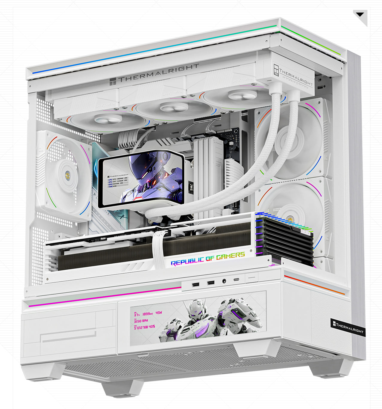 Thermalright Wonder Vision 360 Turbo ARGB White OLED AIO Liquid Cooler ...