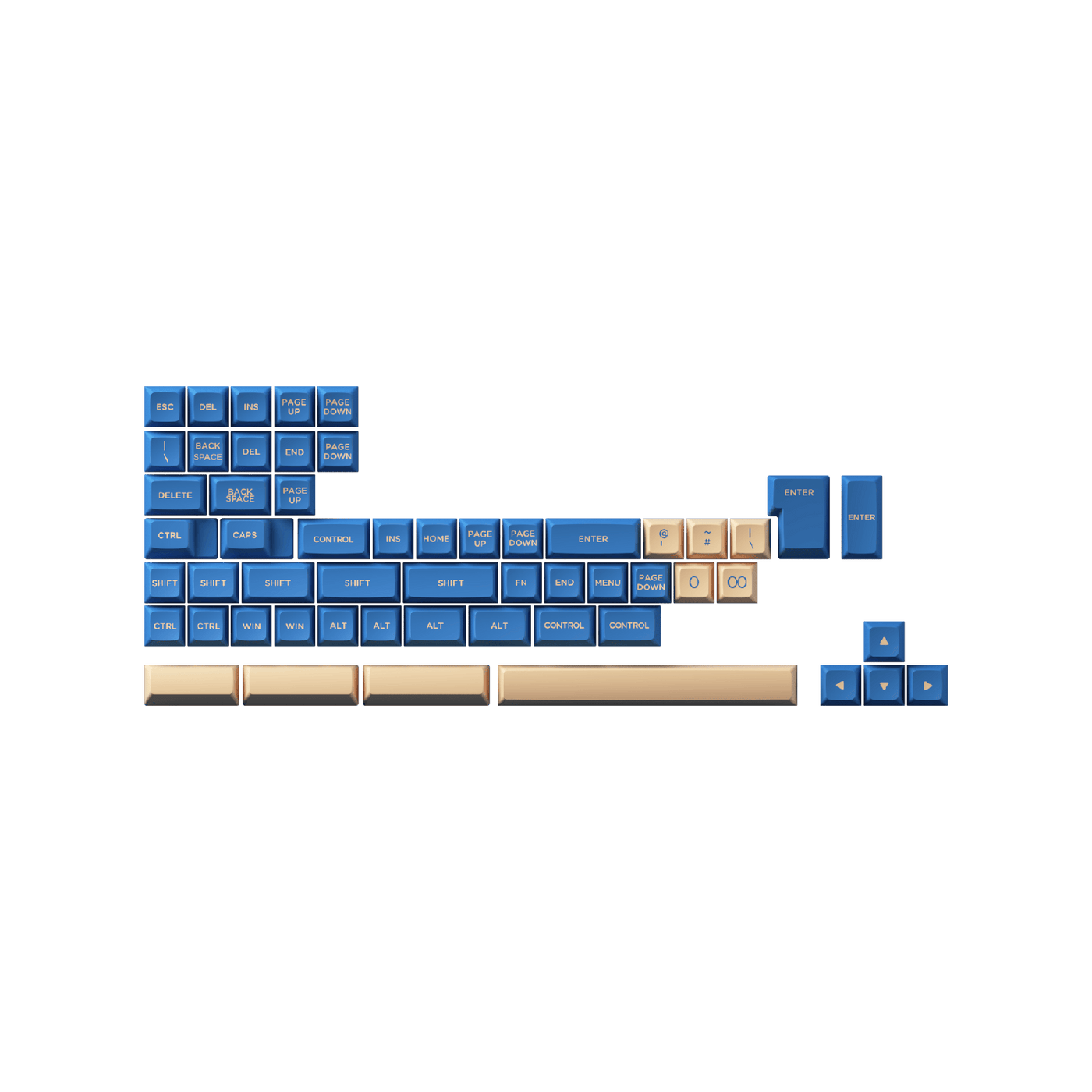 Akko Palace OSA Profile PBT Keycaps — Computer Orbit